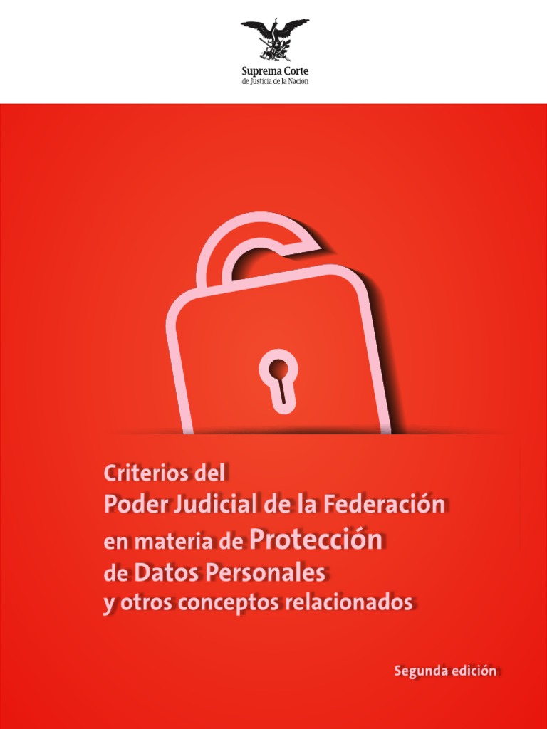 Criterios SCJN en Proteccion de Datos Personales | PDF | Privacidad de la información | Sociedad ...