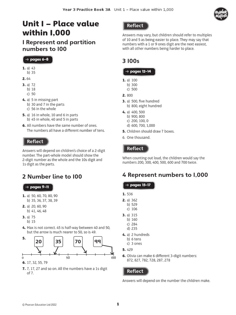 Year 3 Maths: Place Value Workbook | PDF | Subtraction | Arithmetic