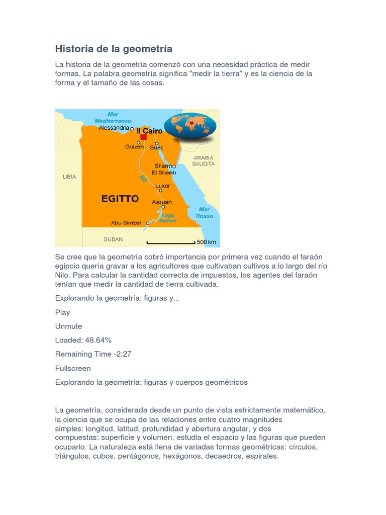 Orígenes y evolución de la geometría | PDF | Geometría | Geometría ...