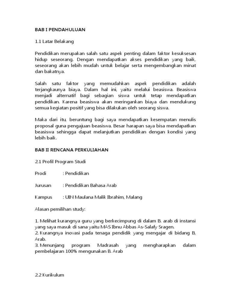 Contoh Esai Kuliah | PDF