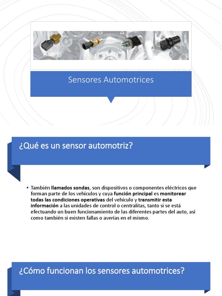 Guía Completa de Sensores Automotrices | PDF | Sensor | Electrónica