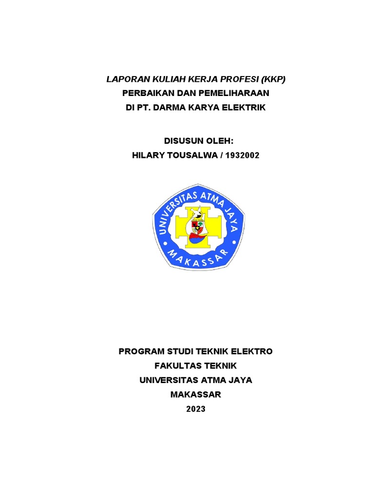 Laporan KKP Transformator Daya | PDF | Griya & Taman | Komputer