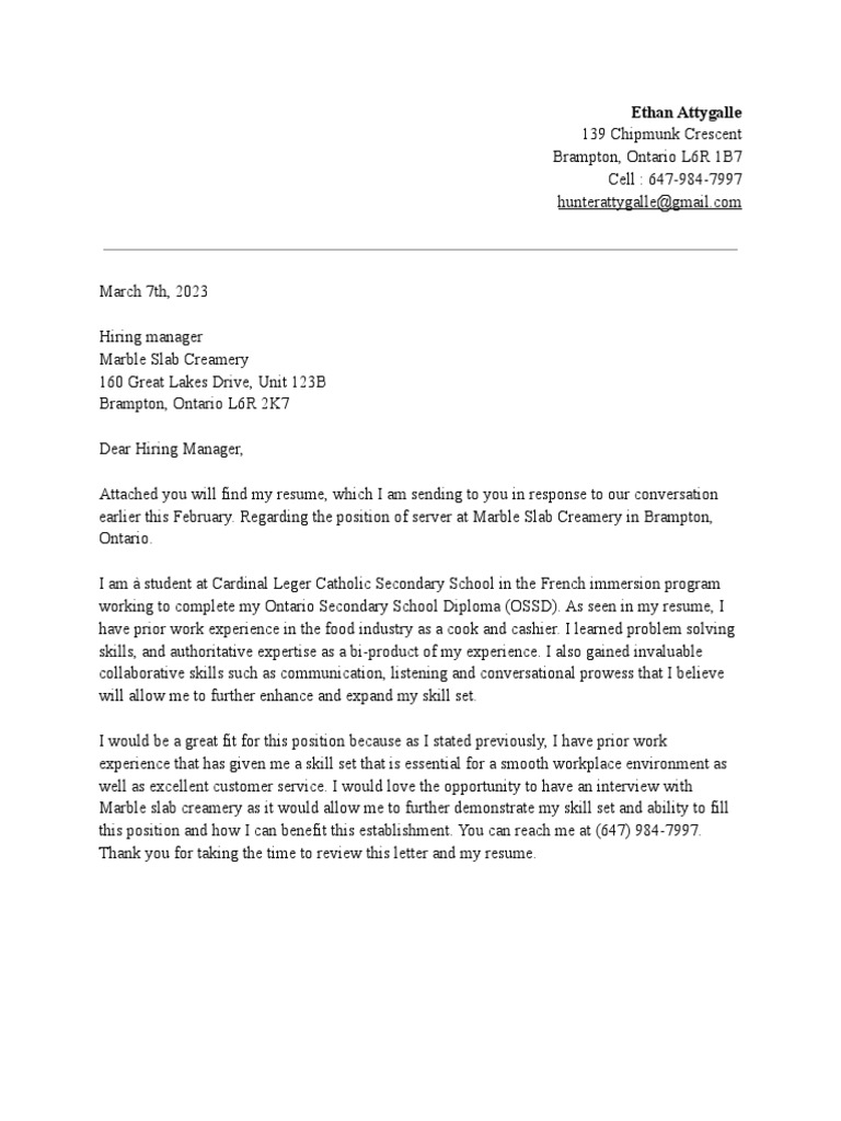 E. Attygalle-Cover Letter.2023 | PDF