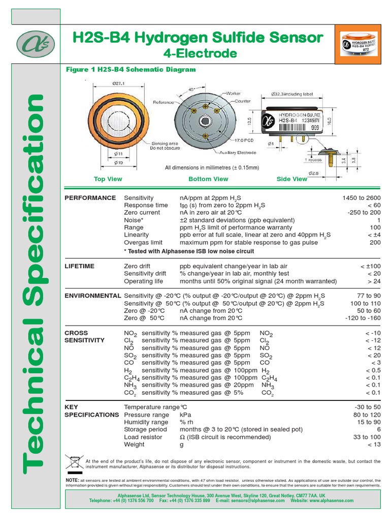 H2S B4 | Download Free PDF | Measuring Instrument | Physical Sciences