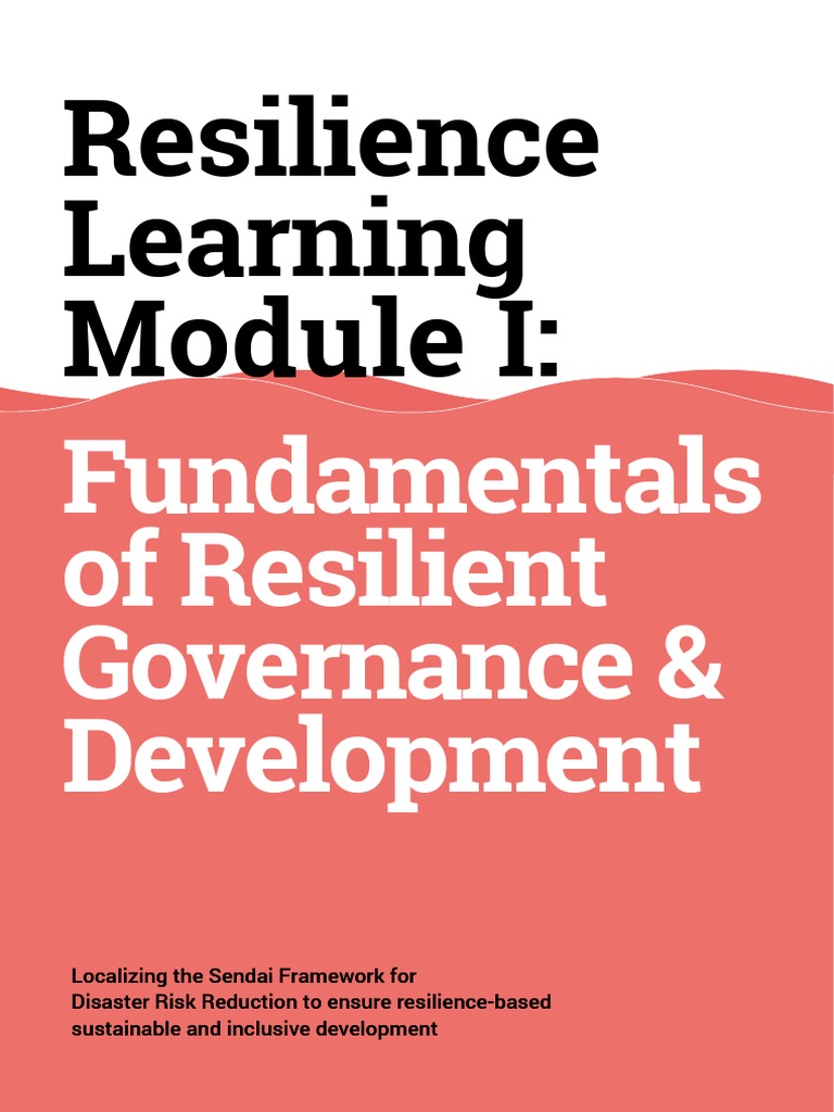 Resilience Learning Module I Eng | Download Free PDF | Disaster Risk Reduction | Climate Resilience