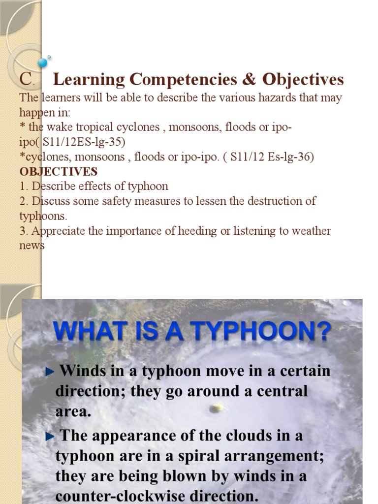 POWERPOINT IN TYPHON-DEMO TEACHING | PDF | Tropical Cyclones | Flood