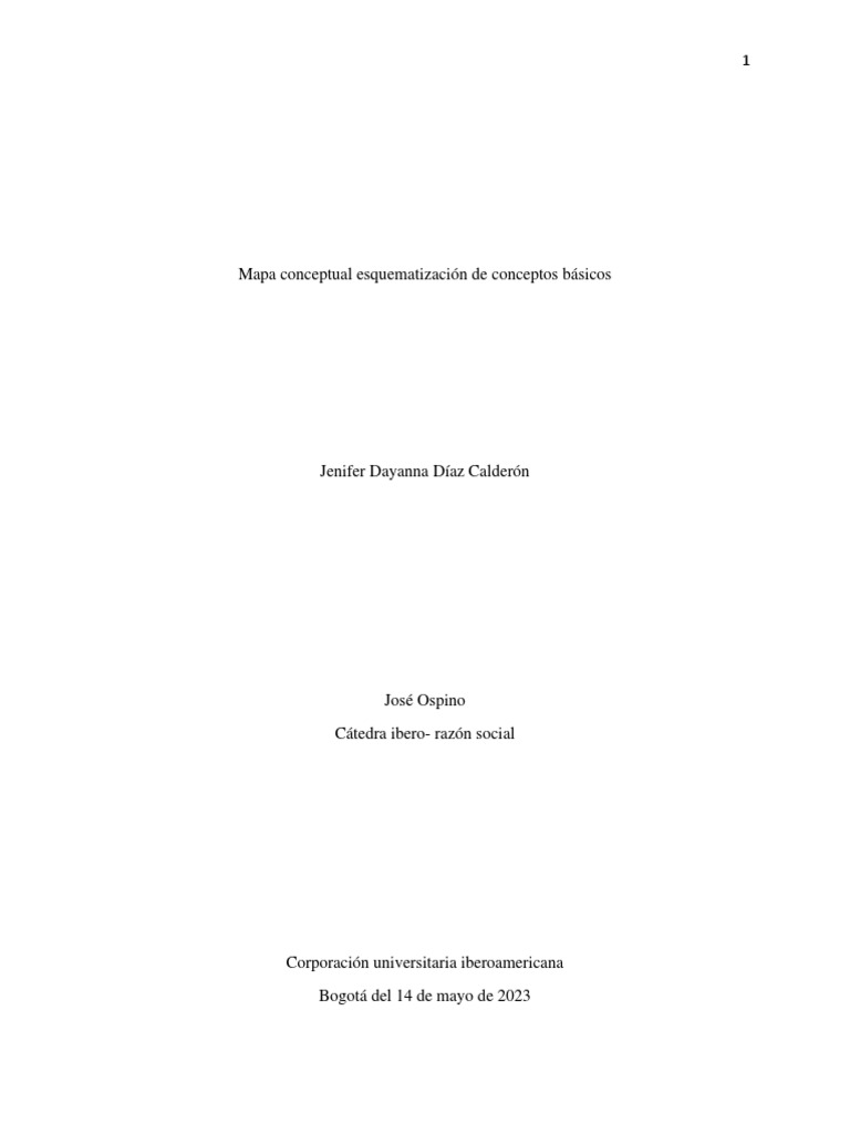 Act 1 Mapa conceptual ezquematización de conceptos básicos | PDF