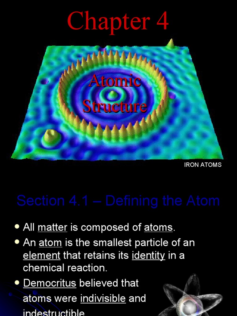 Chapter 4 Powerpoint | PDF | Atoms | Atomic Nucleus
