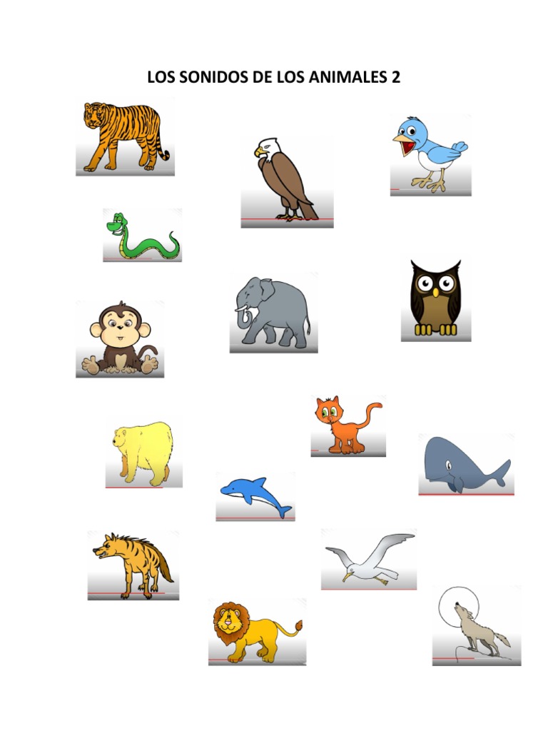 Los Sonidos de Los Animales 2 | PDF