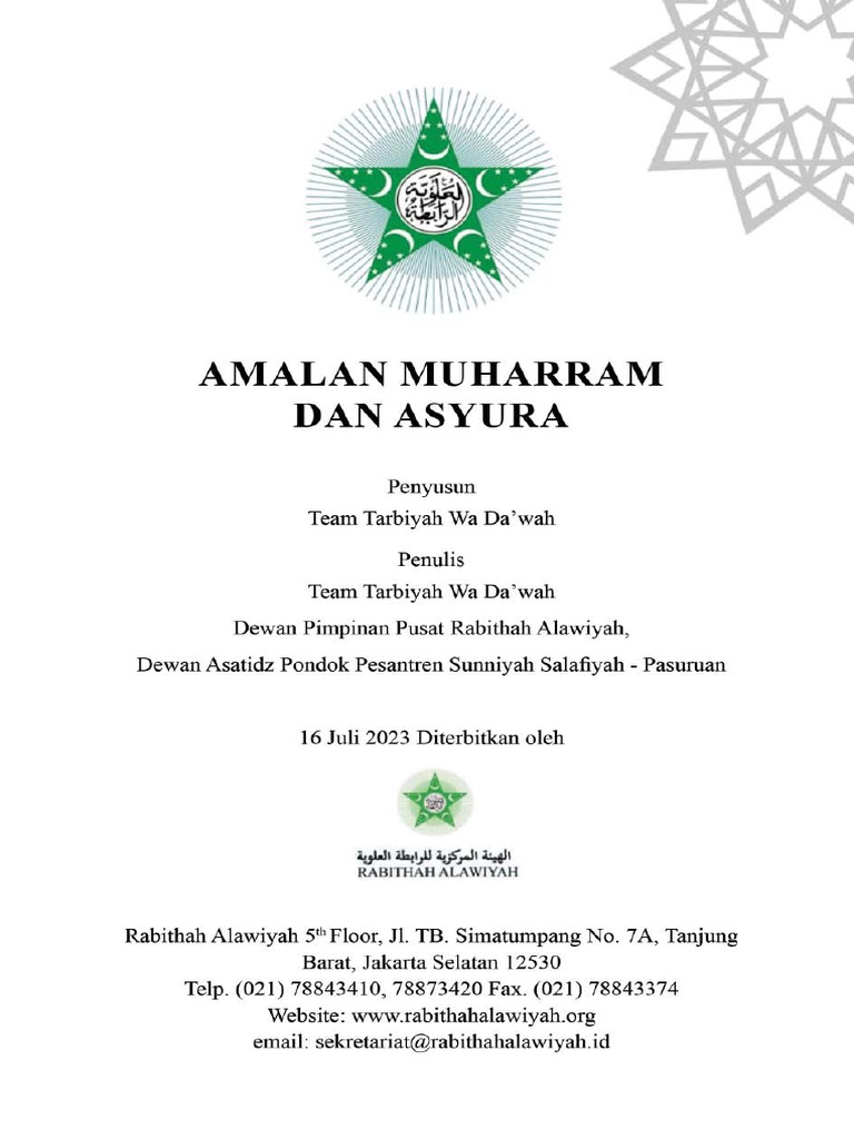 Amalan Awal Muharam Dan Asura | PDF