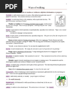 20 Advanced Words For Walking | PDF