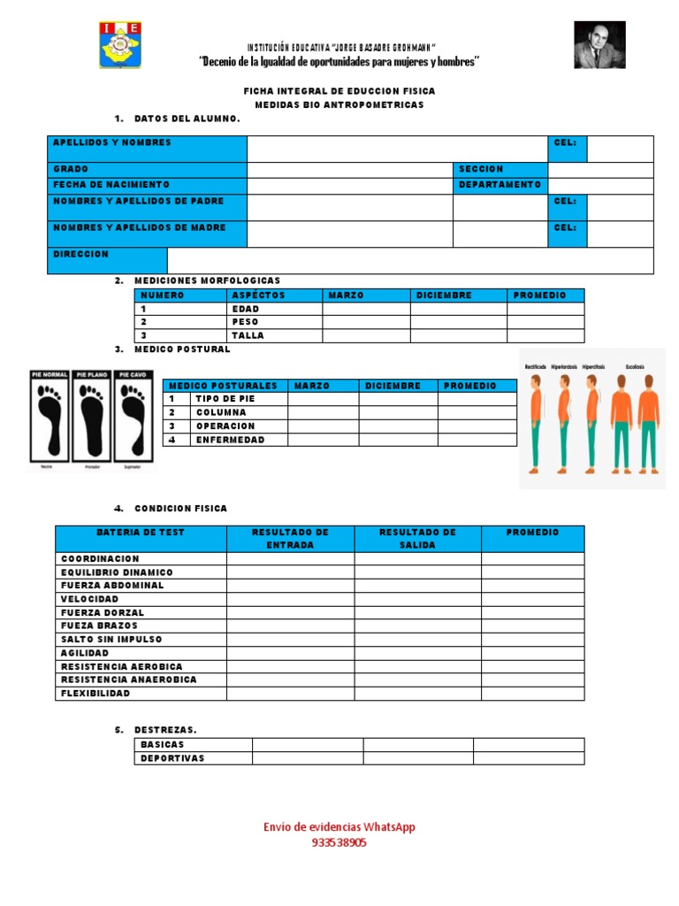 Ficha Antropometrica | PDF