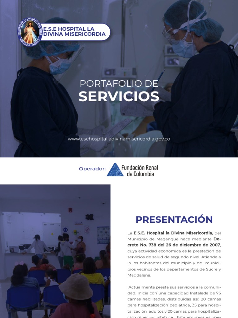 Portafolio de Servicios E.S.E Hospital La Divina Misericordia | Descargar gratis PDF | Hospital ...