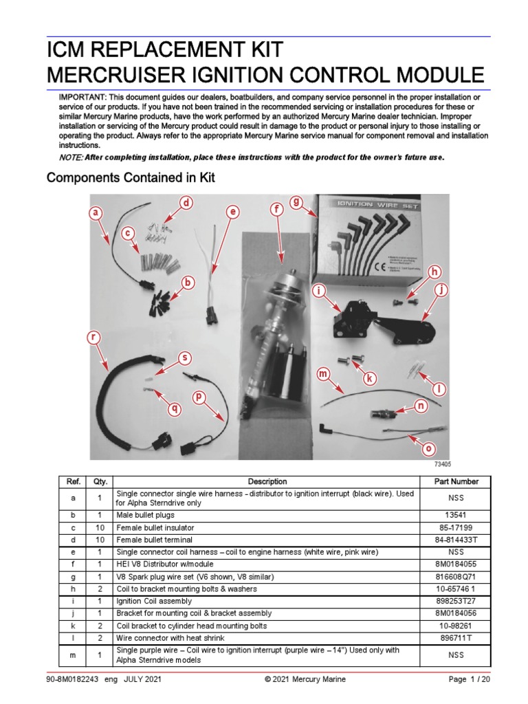 Mercury 8M0183360 Tech 1 | PDF
