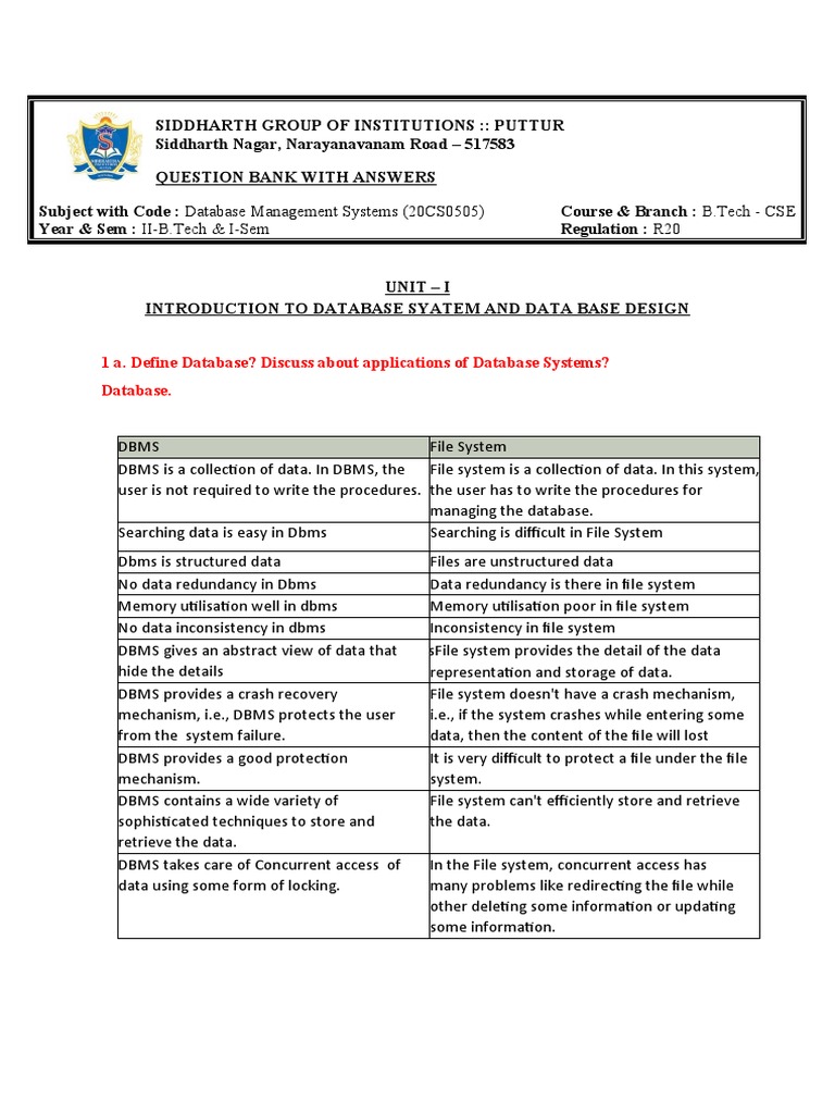 Dbms 111 | PDF | Databases | Abstraction (Computer Science)