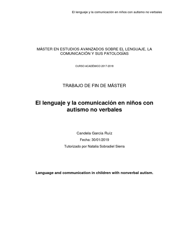 Lenguaje y Comunicacion | PDF | Espectro autista | Palabra Lenguaje y Comunicacion | PDF | Espectro autista | Palabra