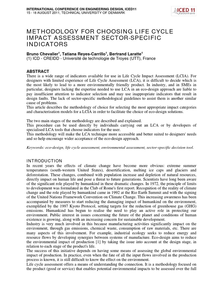 LCA Method | PDF | Life Cycle Assessment | Natural Environment