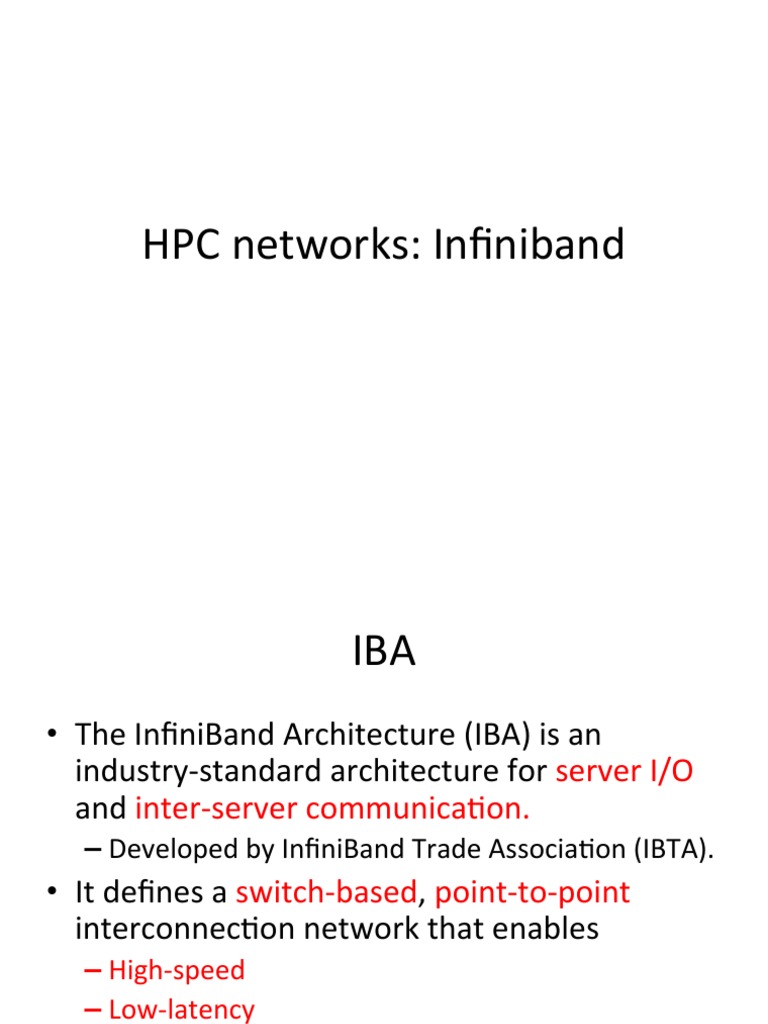 Infiniband | PDF | Computer Network | Network Interface Controller