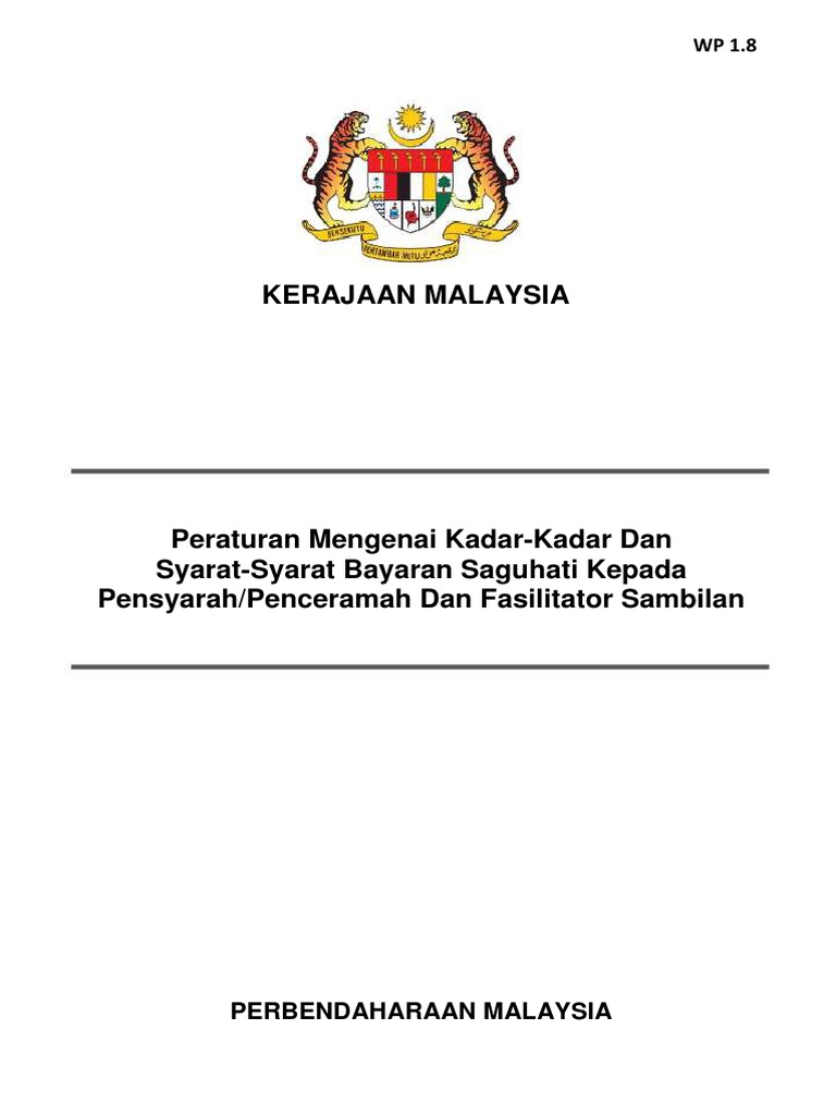 Wp1.8 Bayaran Elaun Penceramah | PDF