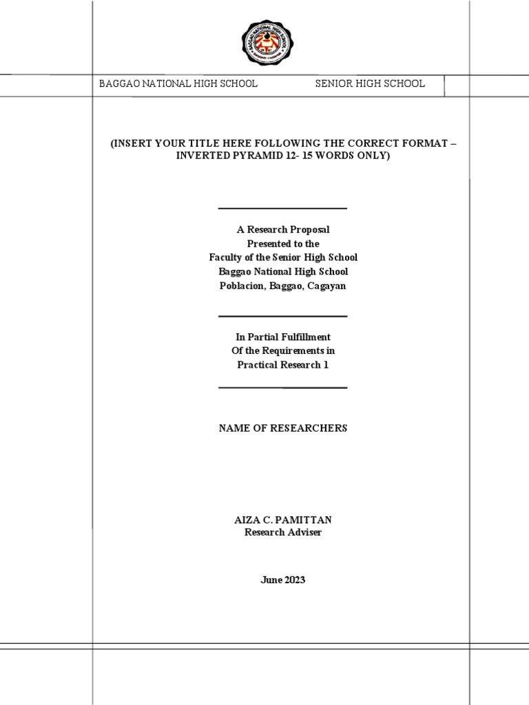 Research Proposal Template 1 | PDF | Data | Scientific Method