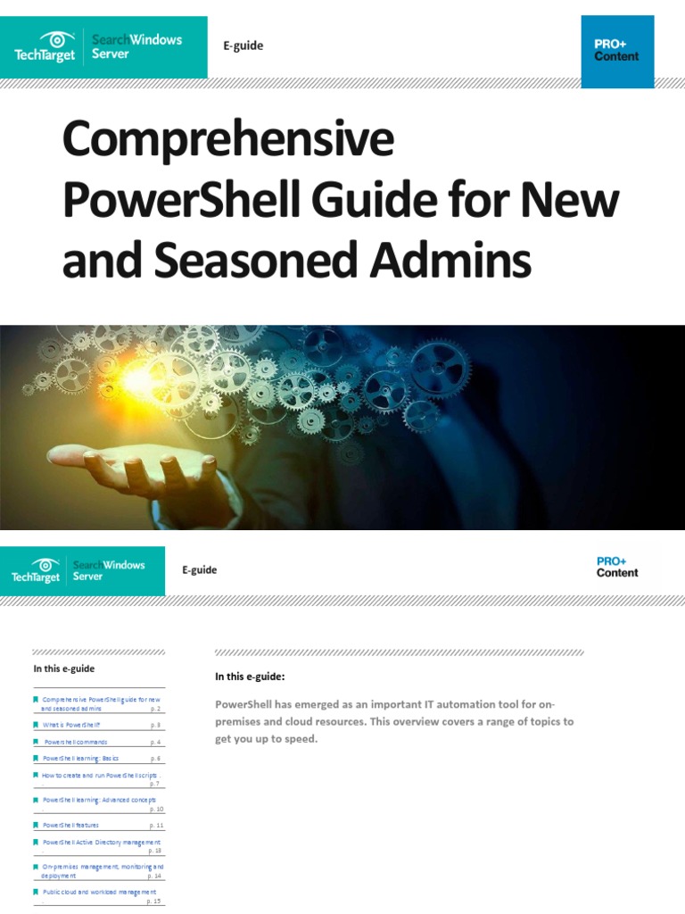 Comprehensive - PowerShell - Guide - For - New - and - Seasoned - Admins | PDF | Command Line ...