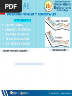 Posiciones Fowler: Usos y Ángulos | PDF | Ciencias de la Salud ...