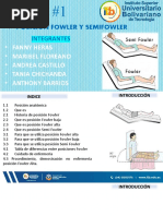 Posiciones Fowler: Usos y Ángulos | PDF | Ciencias de la Salud ...