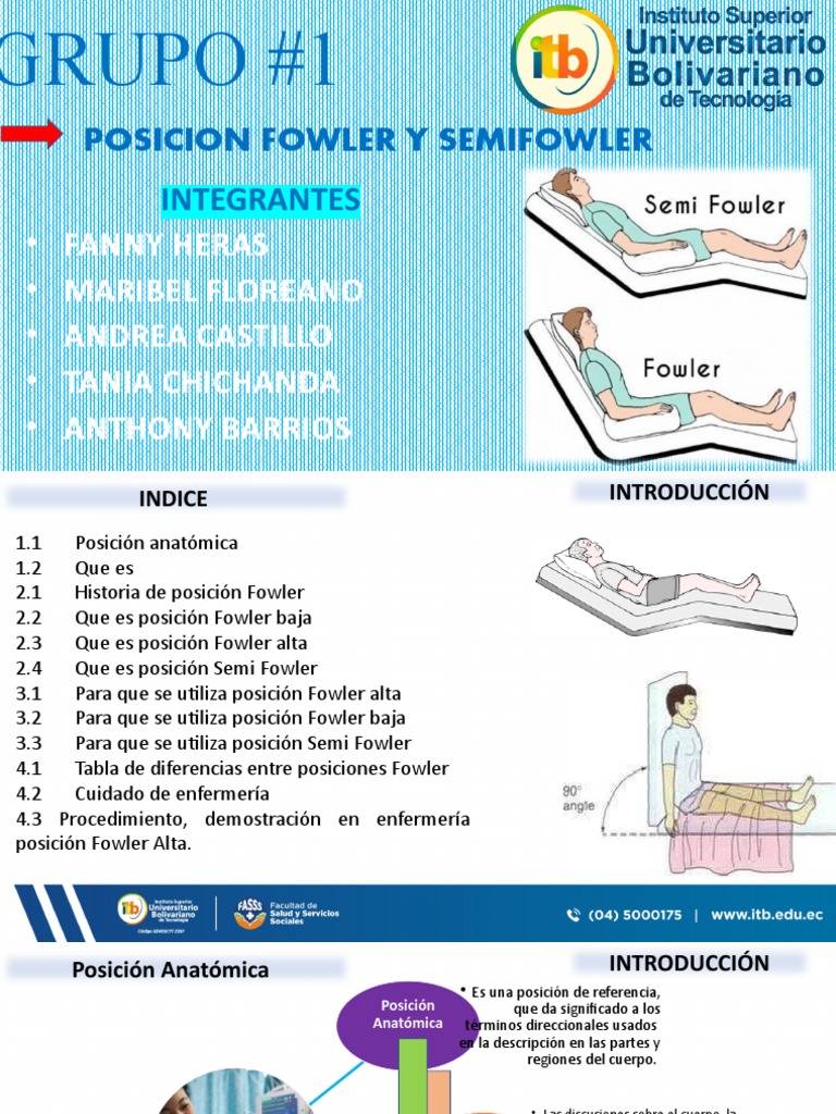 GRUPO #1 FOWLER Y SEMI FOWLER LISTO | PDF | Medicina CLINICA | Especialidades Medicas