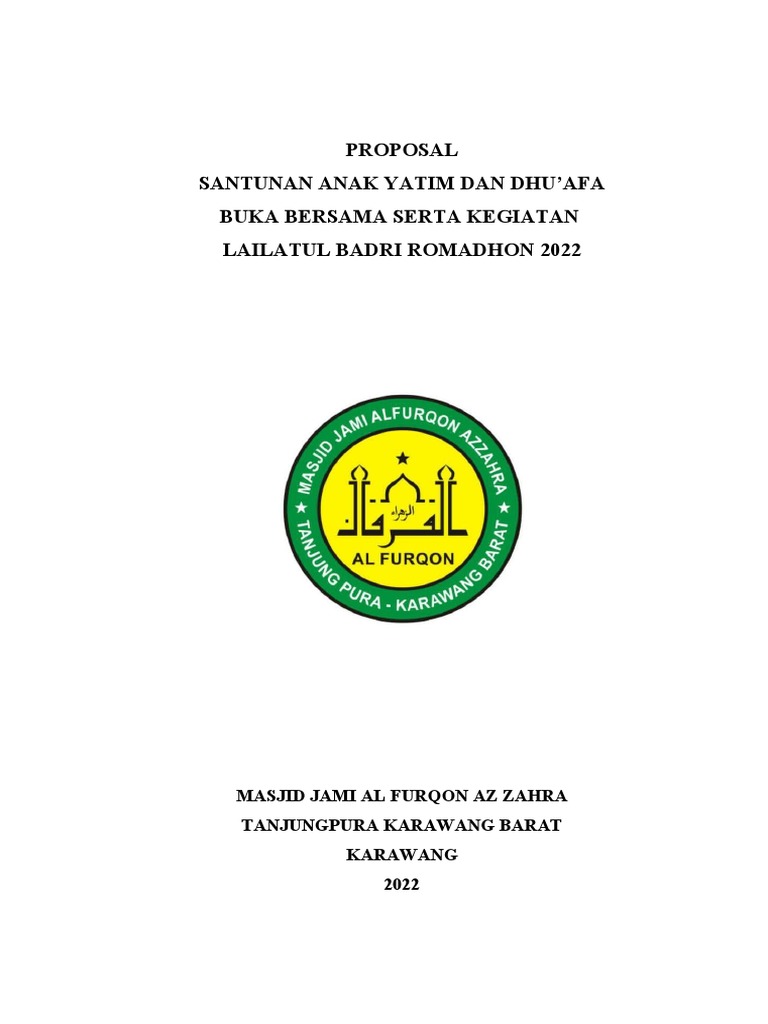 Proposal Santunan + LBR | PDF