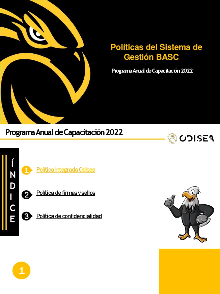 TEMA 1 - BASC - Políticas Del Sistema de Gestión BASC | PDF