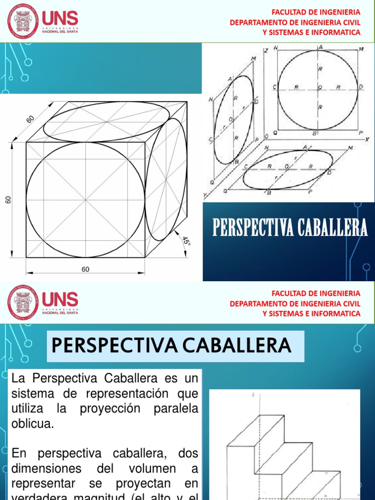 Perspectiva Caballera Pdf Perspectiva Gráfica Geometria Clasica
