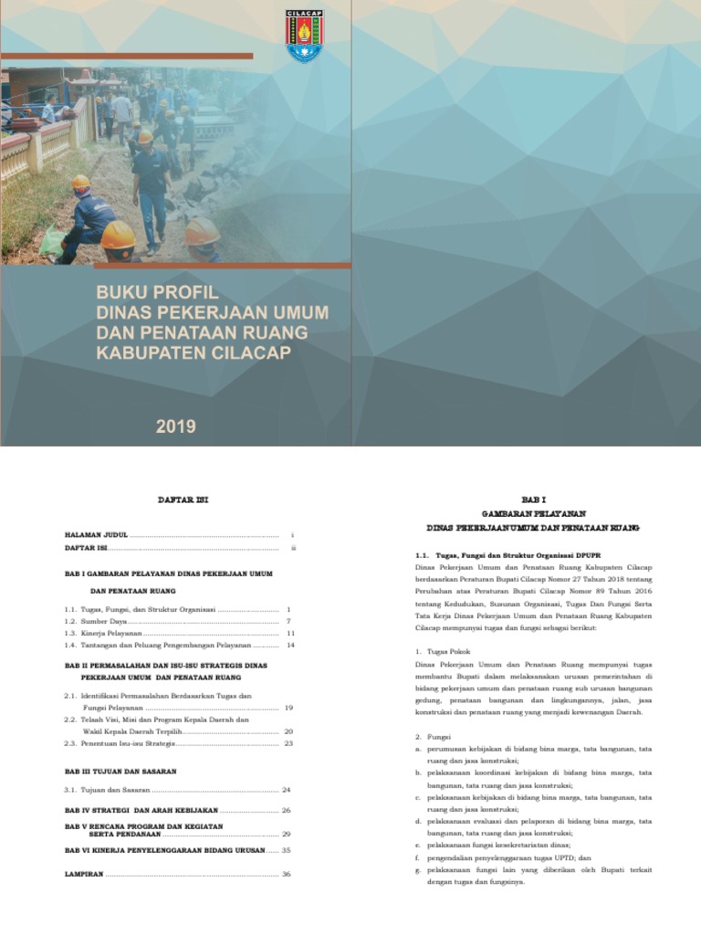 Buku Profil DPUPR 2019 With Cover | PDF