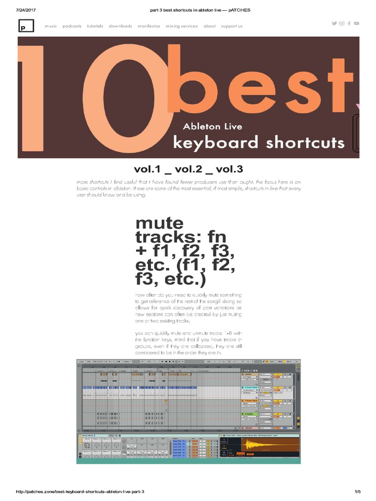 Best Keyboard Shortcuts Ableton Live Part 3 Pdf
