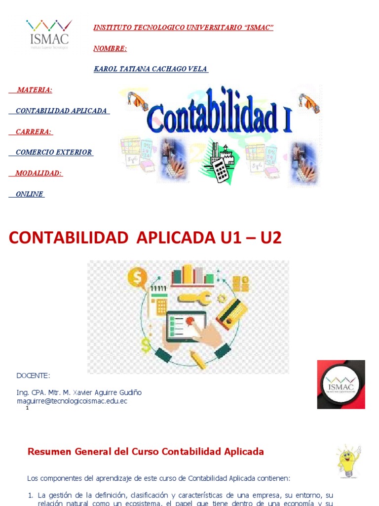 Contabilidad Aplicada Módulos U1 y U2 VF 28.05.2022 | PDF