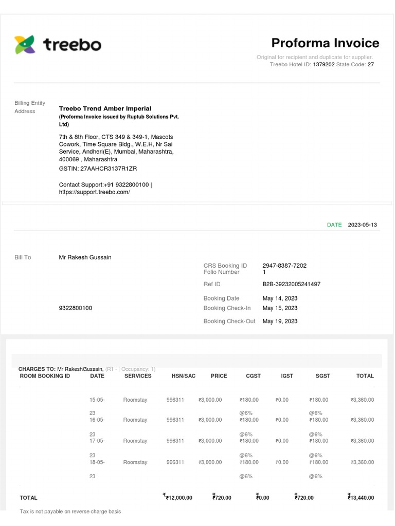 Invoice Format | Download Free PDF | Government Finances | Taxes
