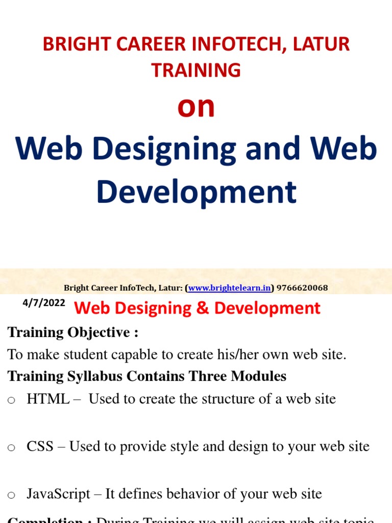 Web Designing Training WD - PLGPL-4 | PDF | Hyperlink | Html Element