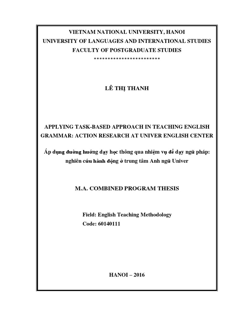 (123doc) - Applying-Task-Based-Approach-In-Teaching-English-Grammar ... (123doc) - Applying-Task-Based-Approach-In-Teaching-English-Grammar ...