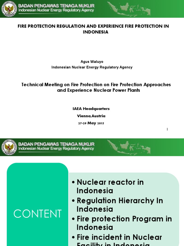 Fire Protection Regulation and Experience Fire Protection in Indonesia ...