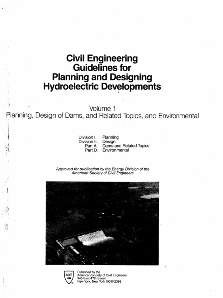 Vol 1. Planning Design of Dams - ASCE Civil Engineering Guidelines For ...