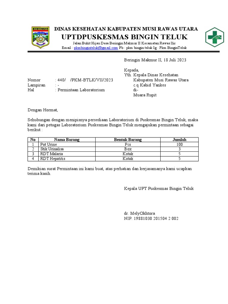 Bukti Pemesanan Reagen | PDF