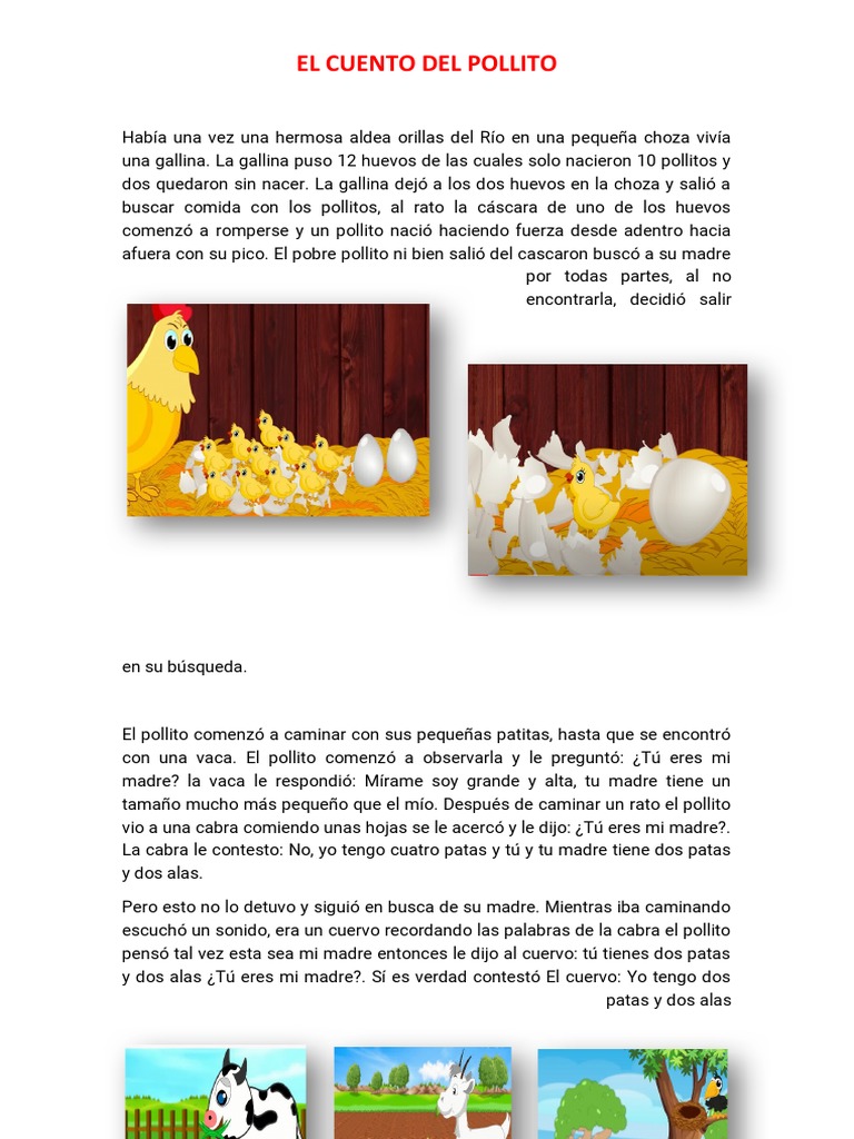 El Cuento Del Pollito | PDF