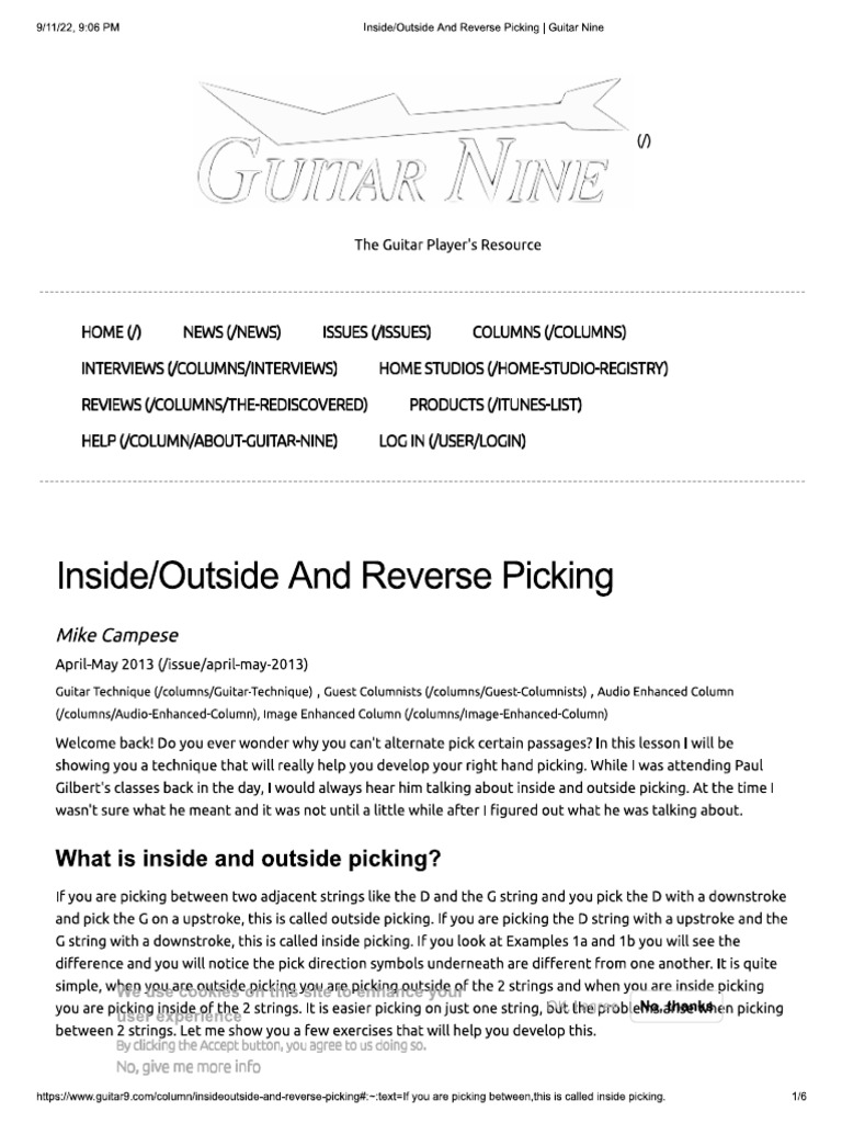 Inside Vs Outside and Reverse Picking | PDF