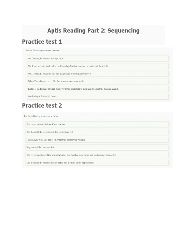 Aptis Reading Part 2 | PDF | Computers