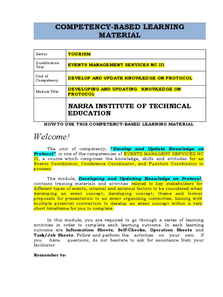 CBLM EMS NC III of One LO OK | PDF | Etiquette | Learning