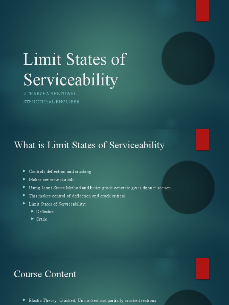 Limit States of Serviceability RCC | PDF | Fracture | Creep (Deformation)