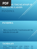 10 ARALIN 4 POKUS NG PANDIWA (Tagaganap at Layon) | PDF