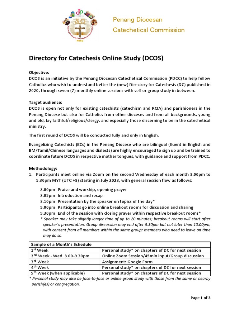 PDCC 23 DC Online Study-1 | PDF | Catechism