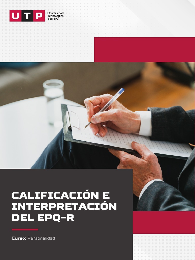 Semana 16 - Manual - Calificación e Interpretación Del EPQ-R | Descargar gratis PDF ...