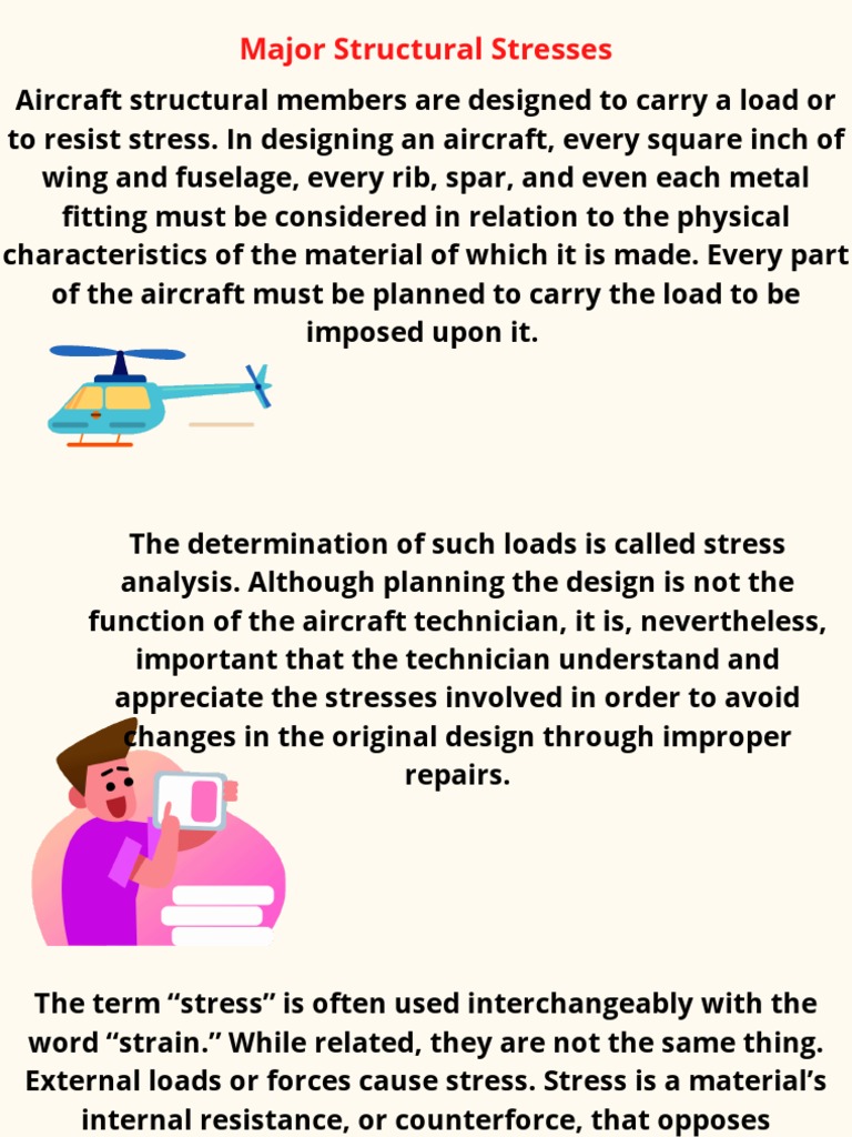 Aircraft Major Structural Stresses Copy of Discussion | PDF | Stress ...