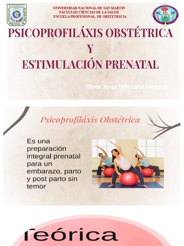 PSICOPROFILAXIS OBSTETRICA Y ESTIMULACION PRENATLA - Obsta. JORGE YVNA LUNA CARDENAS | PDF ...